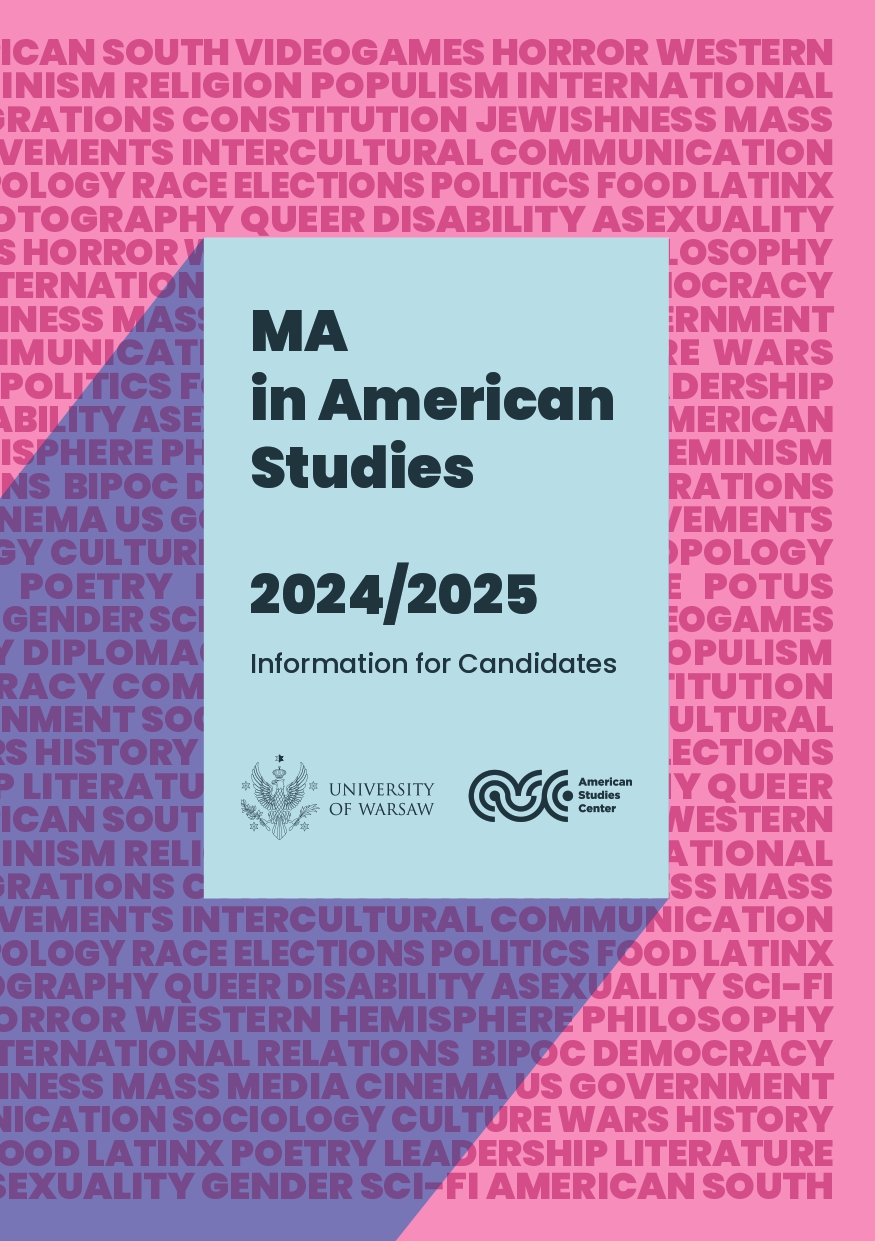 MA in American Studies | American Studies Center, University of Warsaw